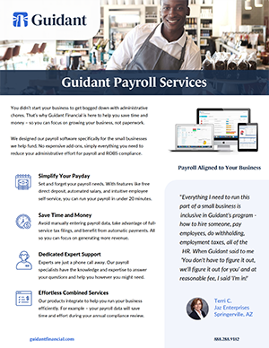 Franchise Lender Sales Collateral - Guidant