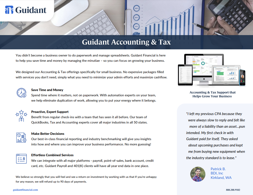 Franchise Lender Sales Collateral - Guidant